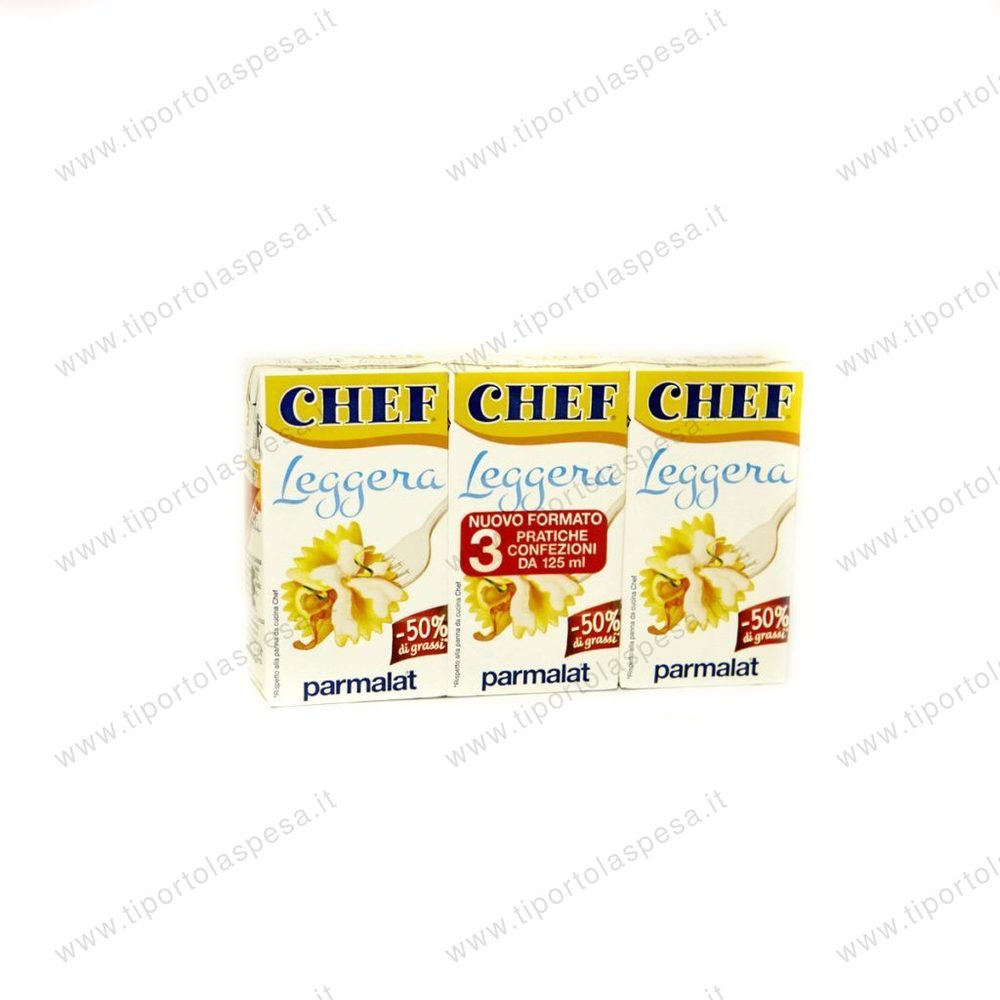 Panna chef leggera uht Parmalat gr.125 x 3 - www.tiportolaspesa.it