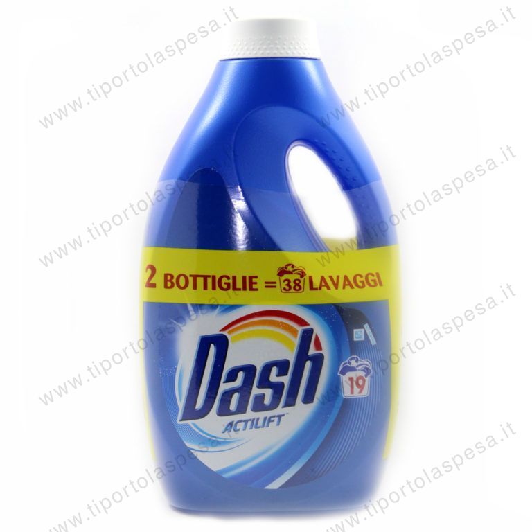 Detersivo liquido Dash actilif 2 x 19 lavaggi - www.tiportolaspesa.it