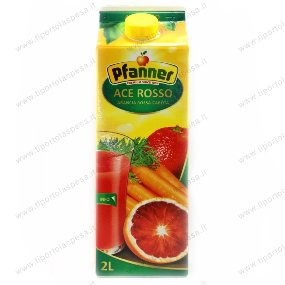 Succo ace rosso Pfanner lt.2 - www.tiportolaspesa.it