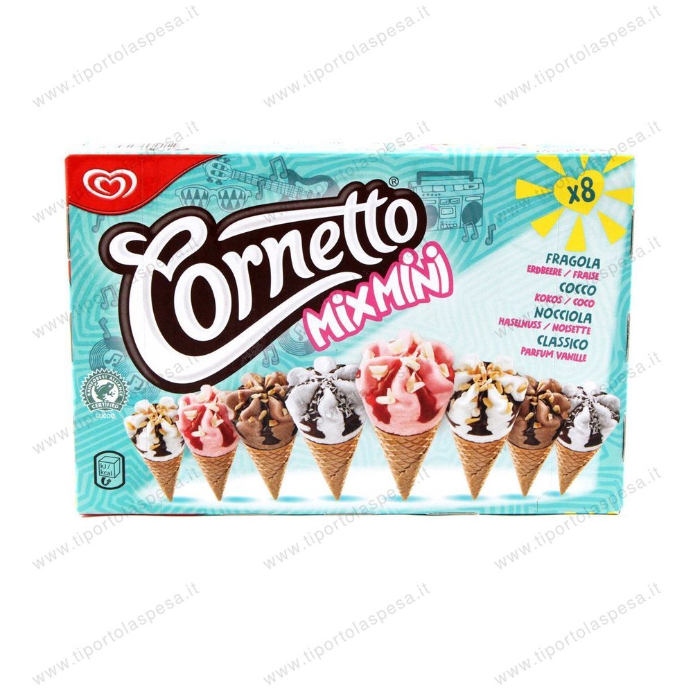 Gelato Cornetto Minimix frutta x 8 - www.tiportolaspesa.it