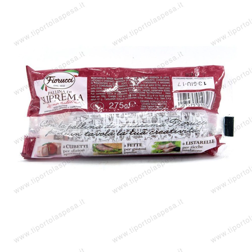 Mortadella suprema Fiorucci gr.275 - www.tiportolaspesa.it