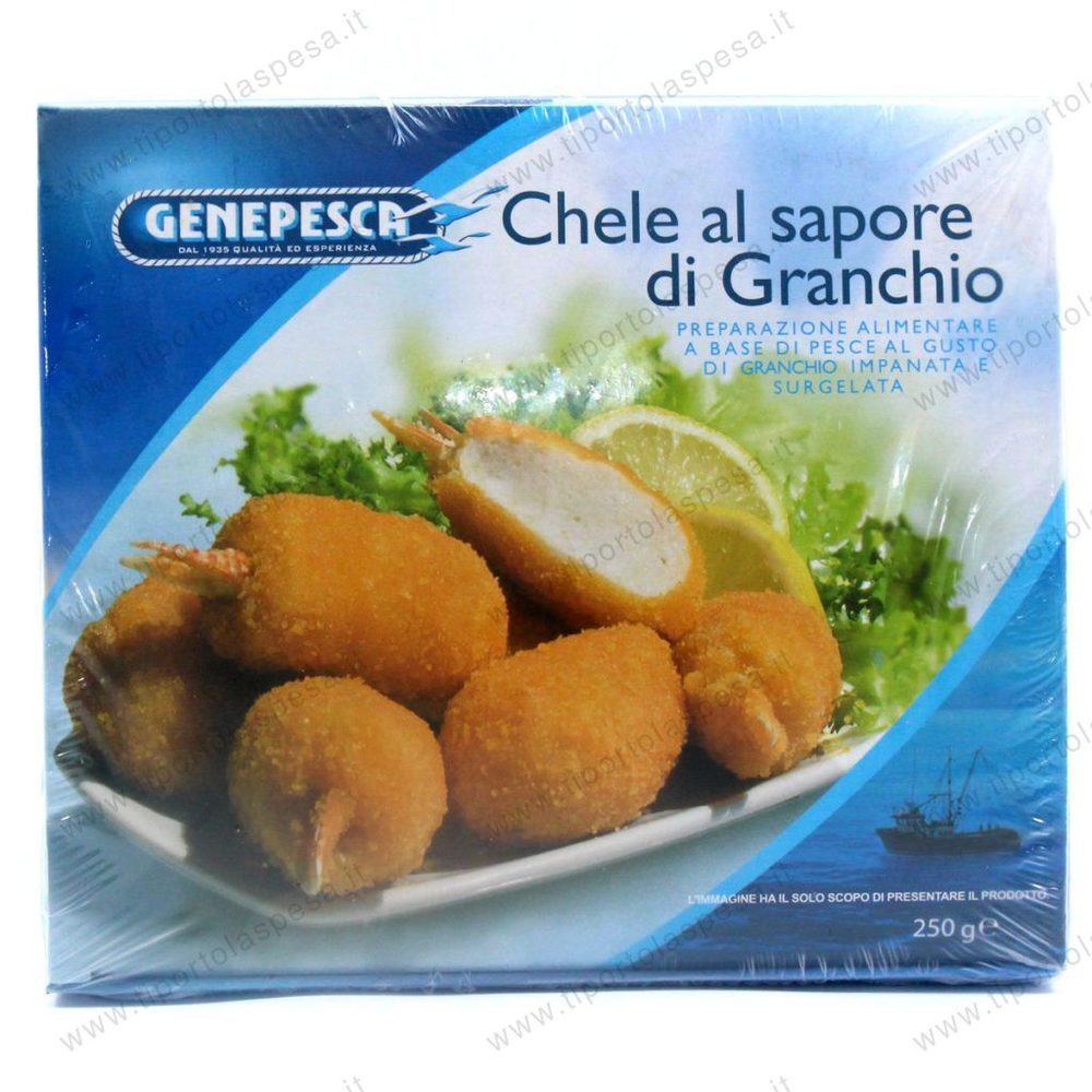 Chele al sapore di granchio Genepesca gr.250 - www.tiportolaspesa.it
