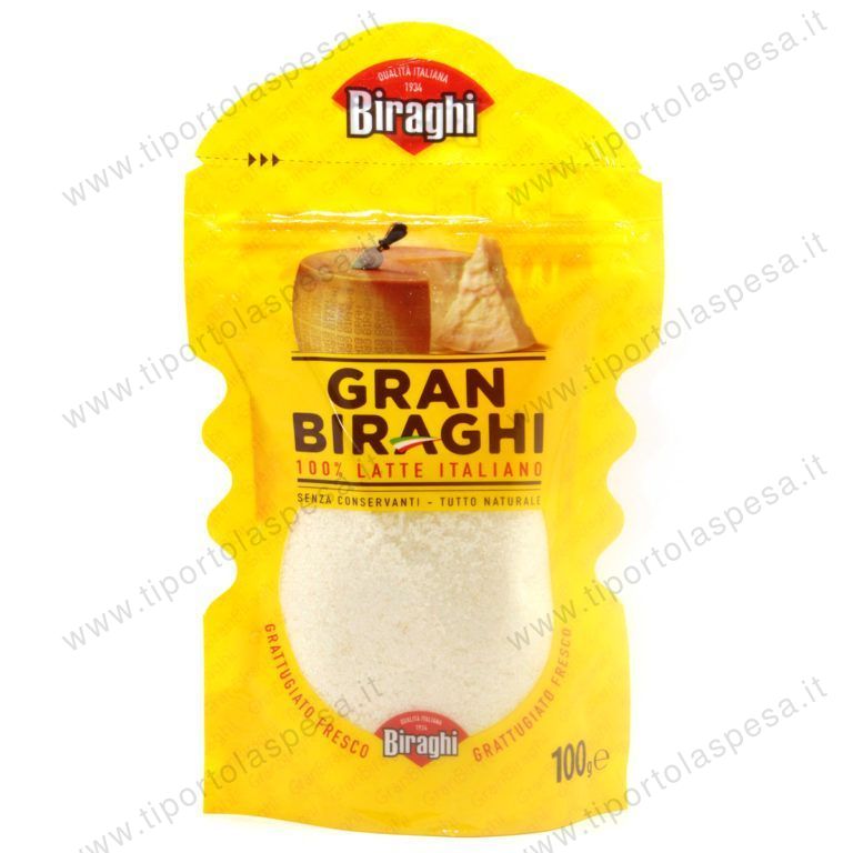 Formaggio stagionato grattugiato fresco Gran Biraghi gr.100 - www ...
