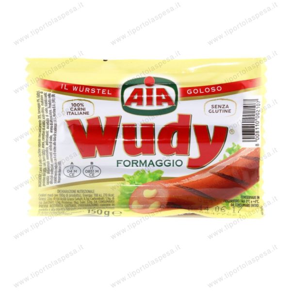 Wurstel goloso pollo formaggio Wudy Aia gr.150 - www.tiportolaspesa.it