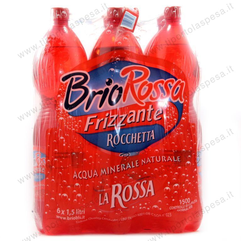 Acqua minerale frizzante brio blu la rossa Rocchetta lt.1,5 - www ...