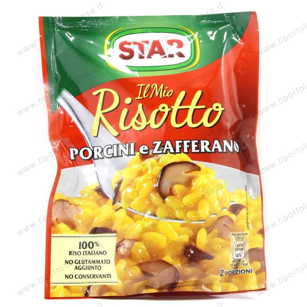 Risotto porcini zafferano busta Star - www.tiportolaspesa.it