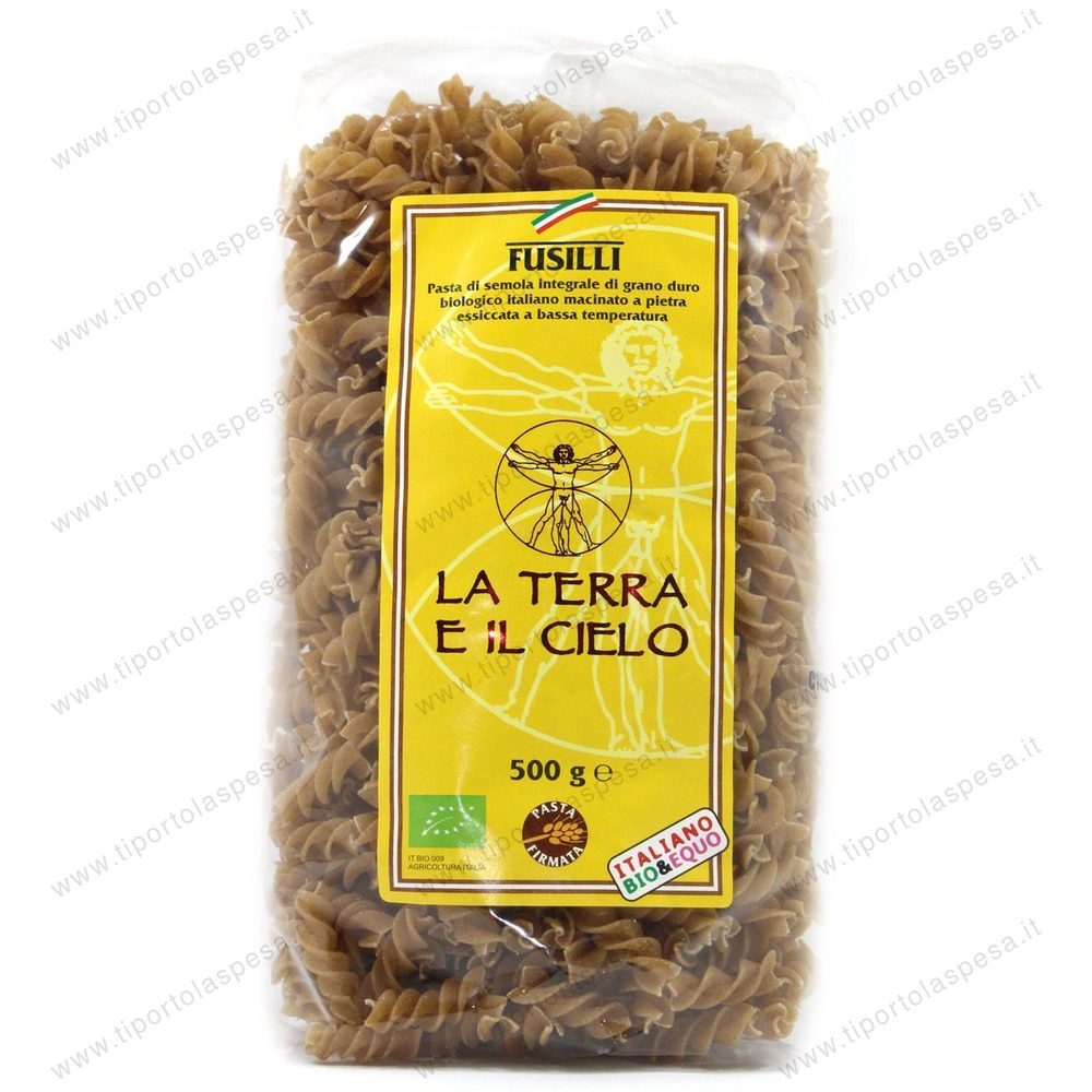 Pasta di semola integrale Bio fusilli Terra e il Cielo gr.500 - www ...