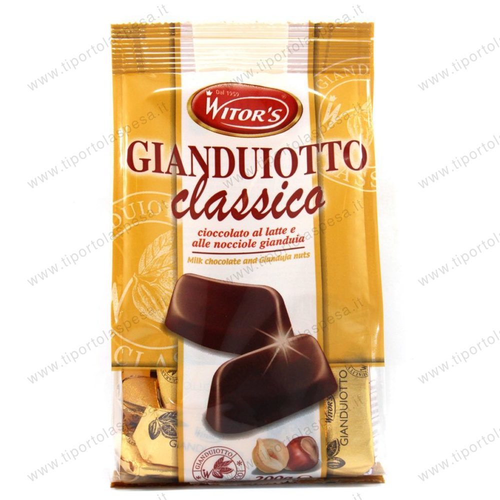 Cioccolatini gianduiotto classico Witor's gr.200 - www.tiportolaspesa.it