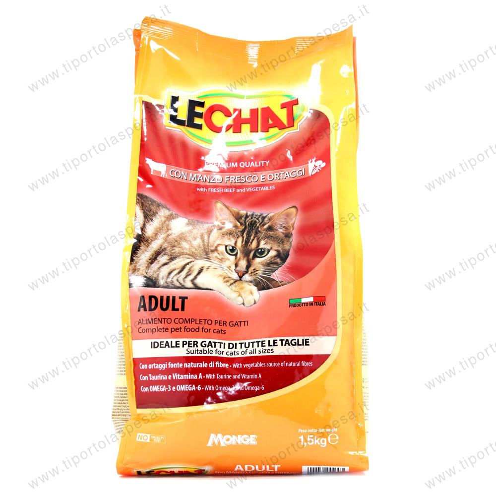 Alimento completo per gatto Le Chat Monge manzo e ortaggi kg.1,5 - www ...