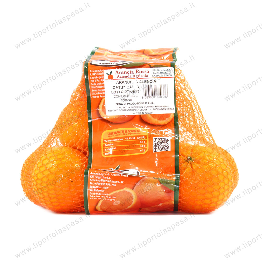 Arance Valencia in rete da kg.1,5 - www.tiportolaspesa.it