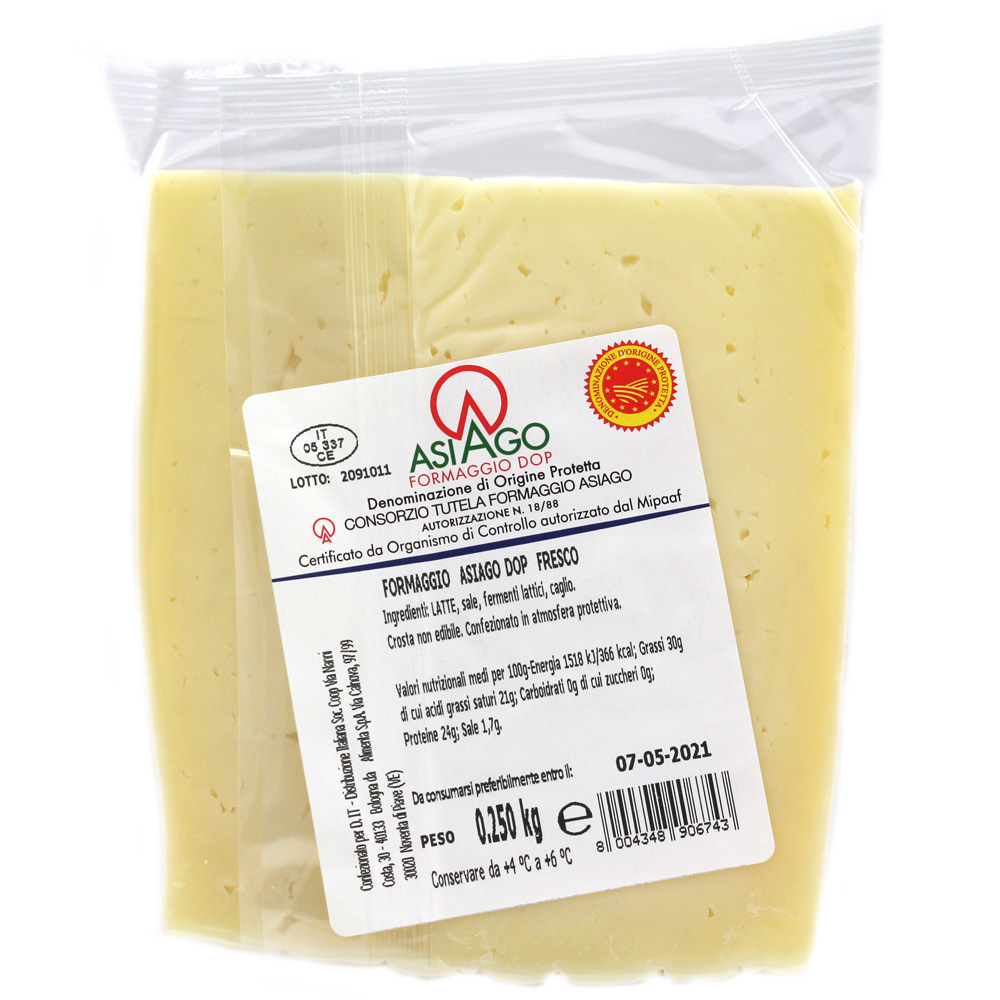 Formaggio Asiago DOP gr.250 linea Coal - www.tiportolaspesa.it
